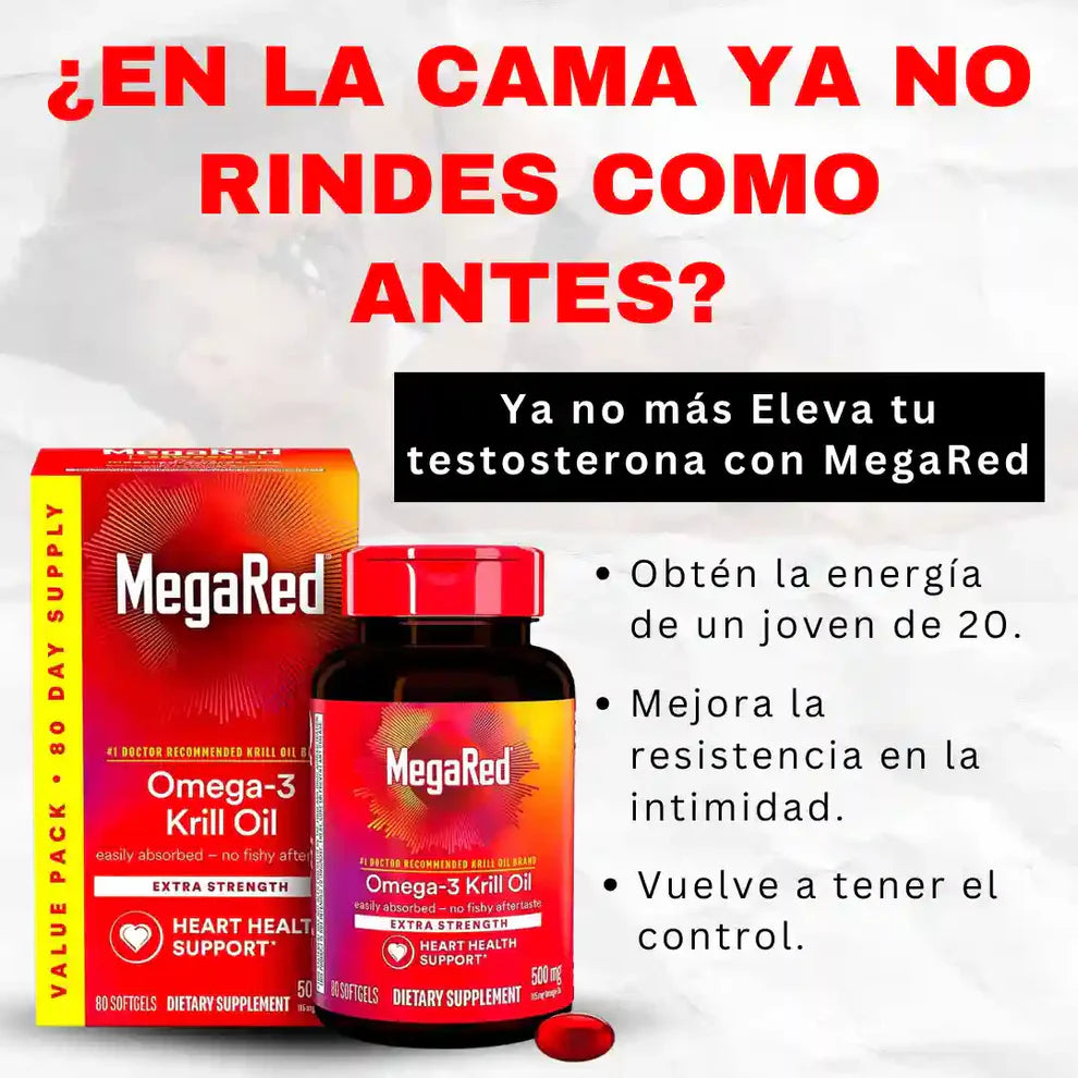 MegaRed Omega 3s® – Impulsa tu testosterona y energía natural con Acei ...
