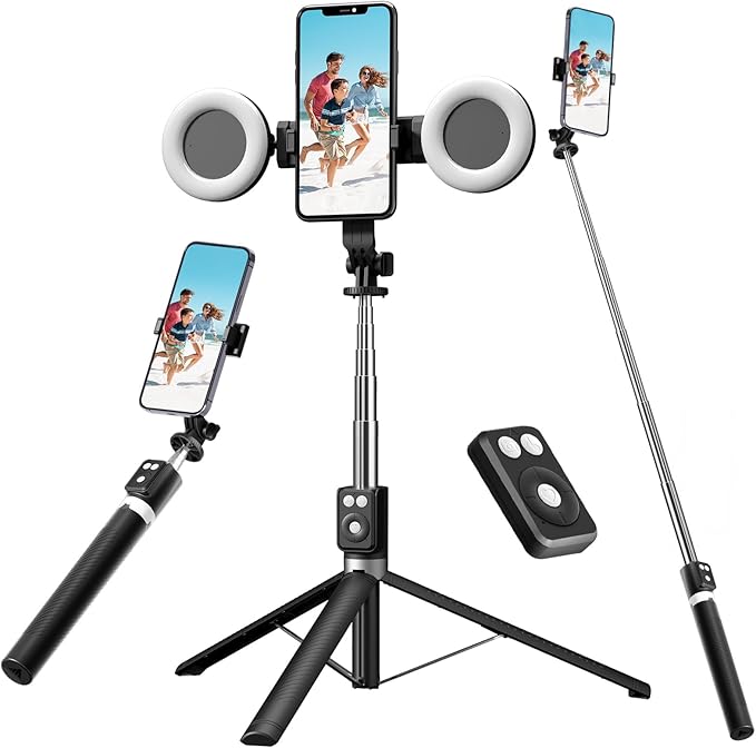 Trípode Extensible con Doble Luz y Mando Bluetooth – La Herramienta Pe ...